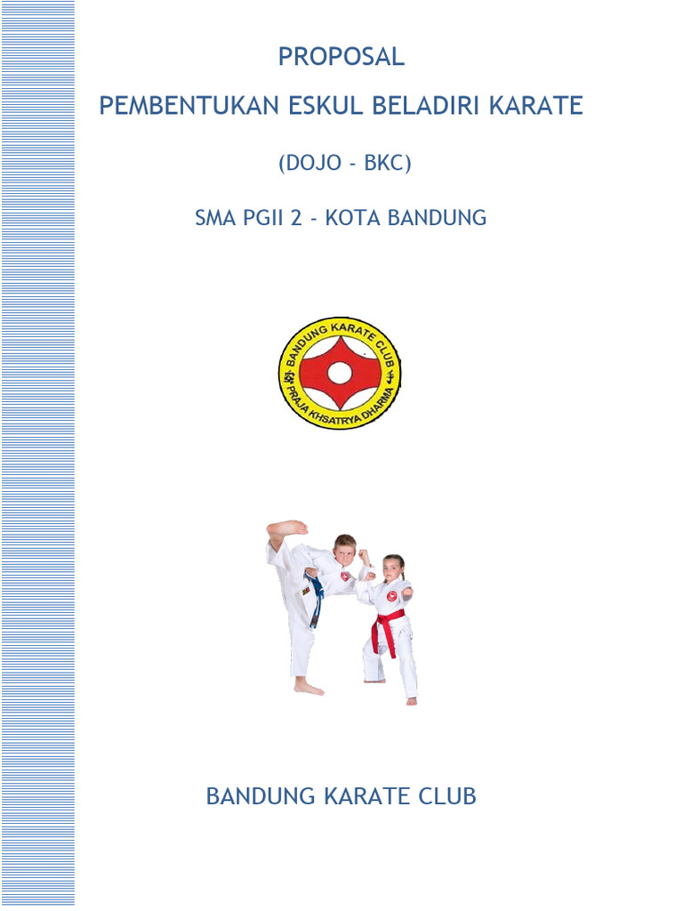 Proposal Pendirian Dojo BKC SMPN 16 - 2024 | PDF | Karier & Perkembangan | Pengembangan Diri