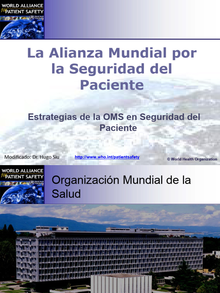 Alianza Mundial Por La Seguridad Del Paciente 11.06.24 | PDF | Medicina | Cuidado de la salud