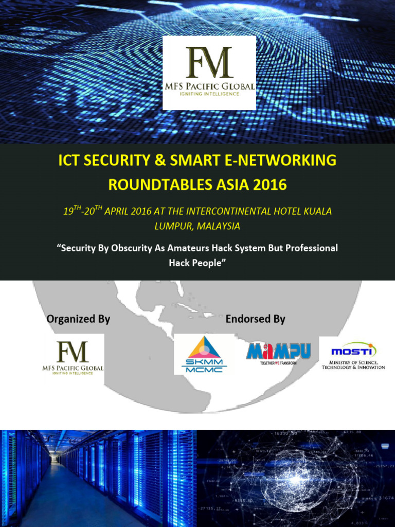 Brochure ICS 2016-Sophia | PDF | Security | Computer Security