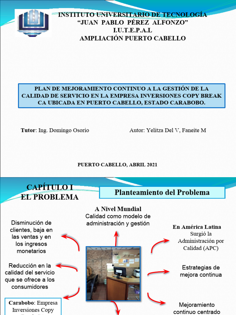 Presentación Yelitza Faneite | PDF | Gestión de la calidad | Sistema de ...