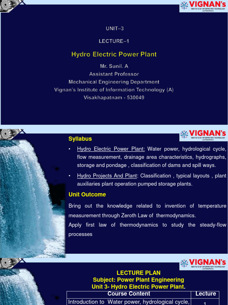 Unit 3 Ppe Pdf Dam Hydroelectricity