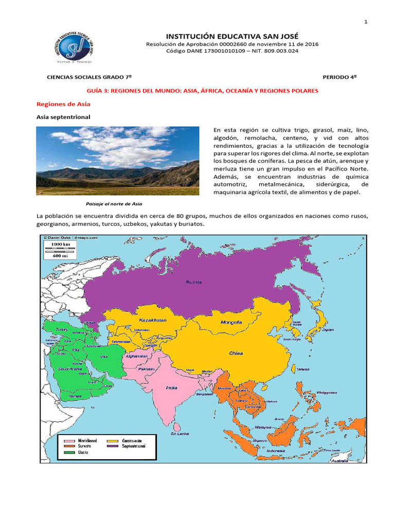 4o Guia 3 - Geo - Asia Africa Oceania - RP | PDF | Asia | Continente