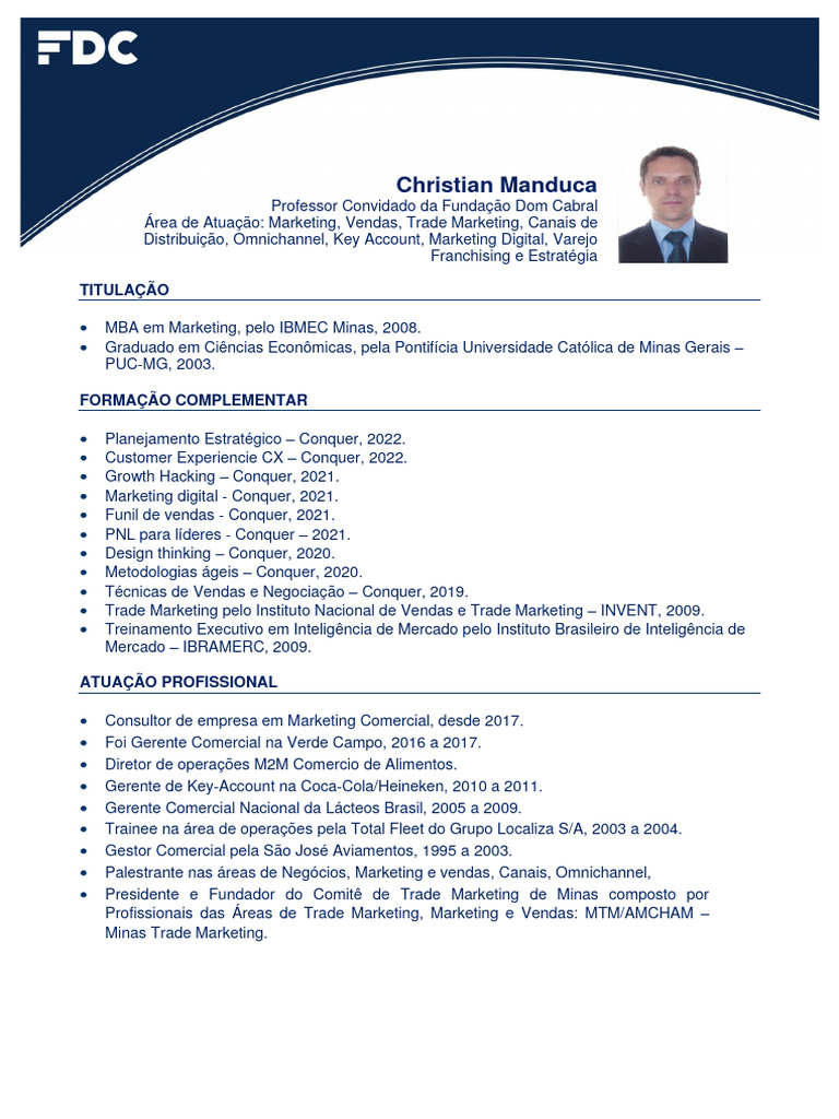 Christian de Lima Manduca | PDF | Marketing | Gestão de marcas