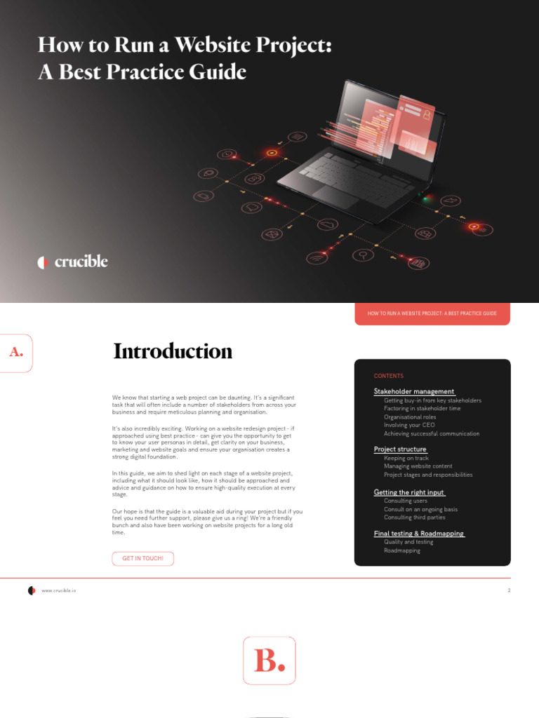 How To Run A Website Project A Best Practice Guide | PDF | Risk | Goal