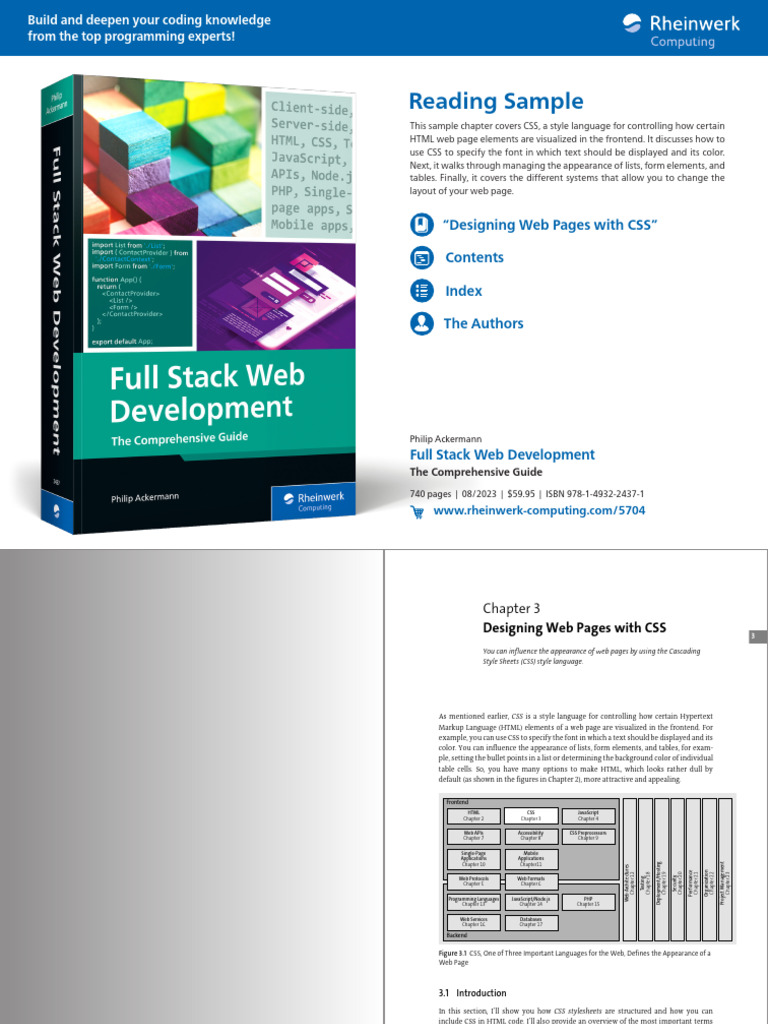 Reading Sample Sap Press Full Stack Web Development The Comprehensive ...