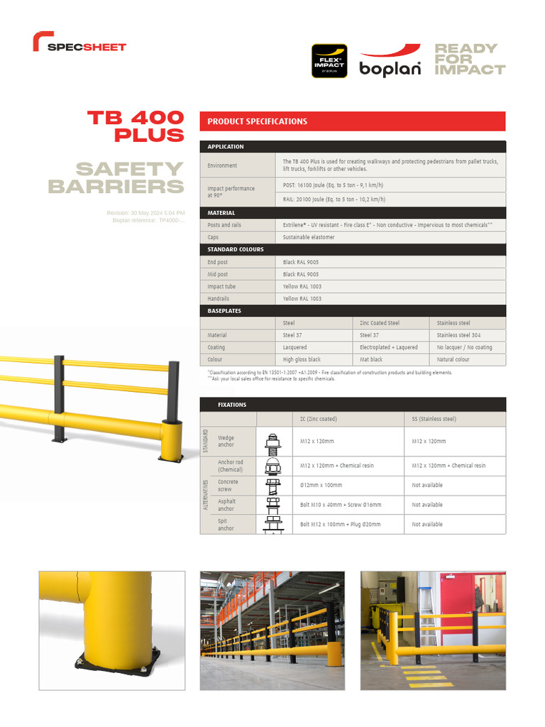 Boplan Spec Sheet - TB 400 Plus - R | PDF | Screw | Forklift
