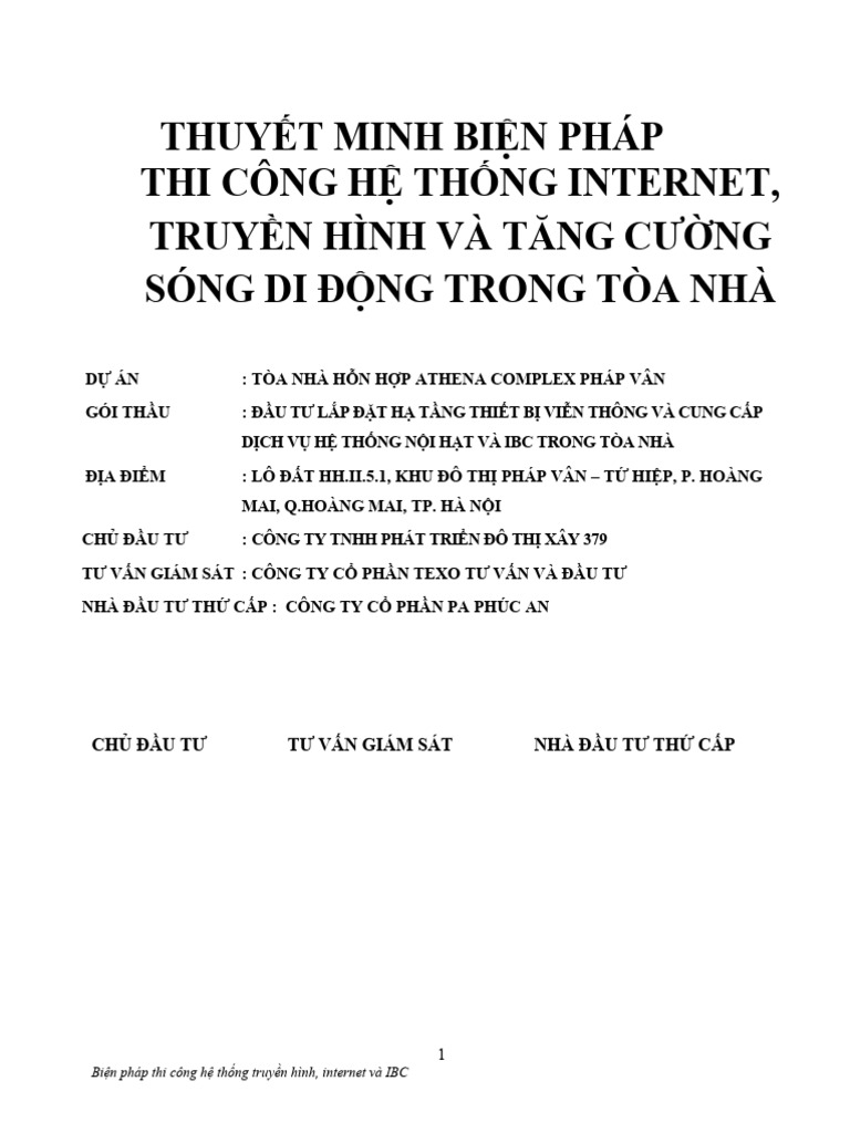 BPTC Athena Pháp Vân | PDF