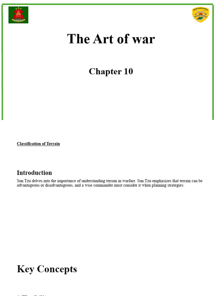 The Art of War Chapter 4 | PDF | Warfare | Military
