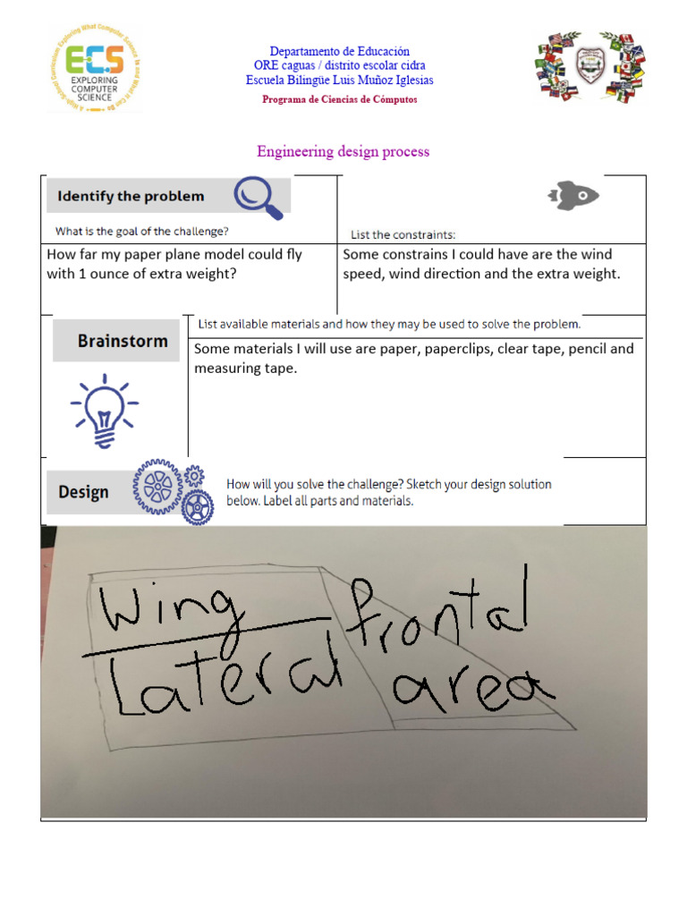 Engineering Design Process Worksheet 7th | PDF | Metrology
