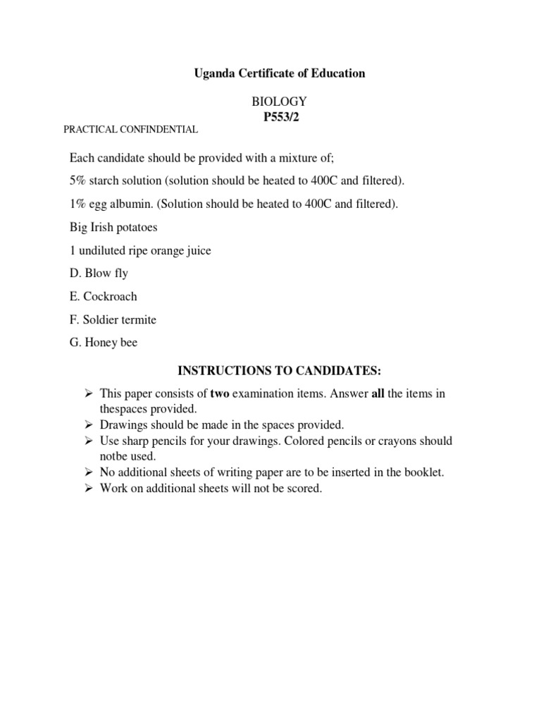 Biology Paper2 Mock 2024 1 | PDF