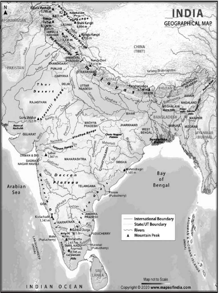MAP 4 - INDIAN MOUNTAIN RANGES - Indd-Cropped | PDF