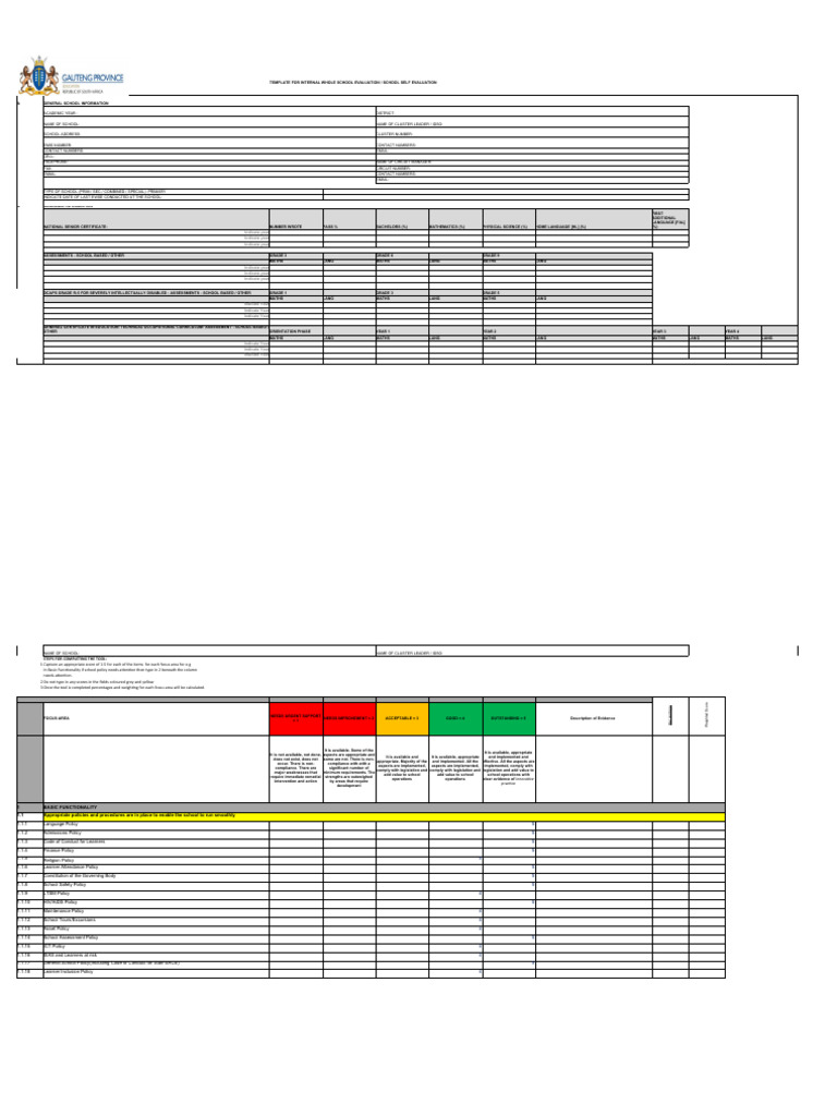Revised 2023 SSE Instrument LOCKED | PDF | Lesson Plan | Teachers