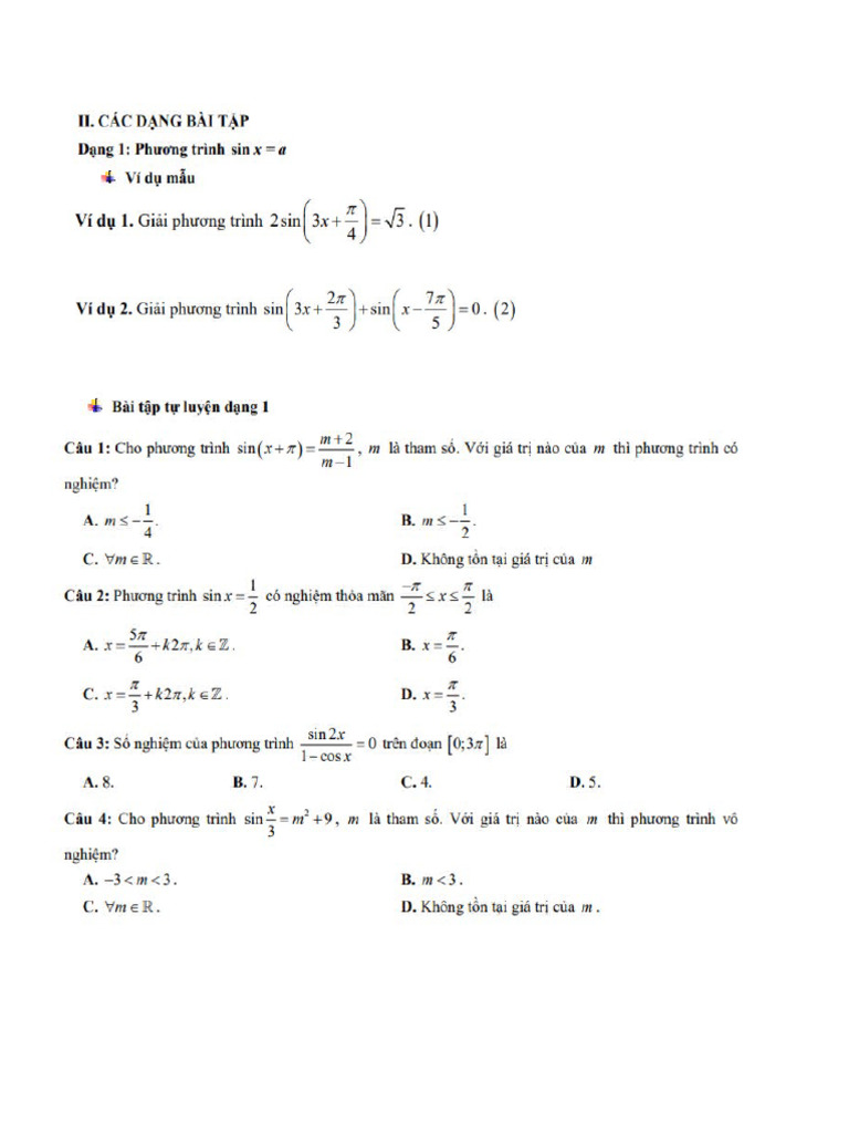 BT PT lượng giác | PDF