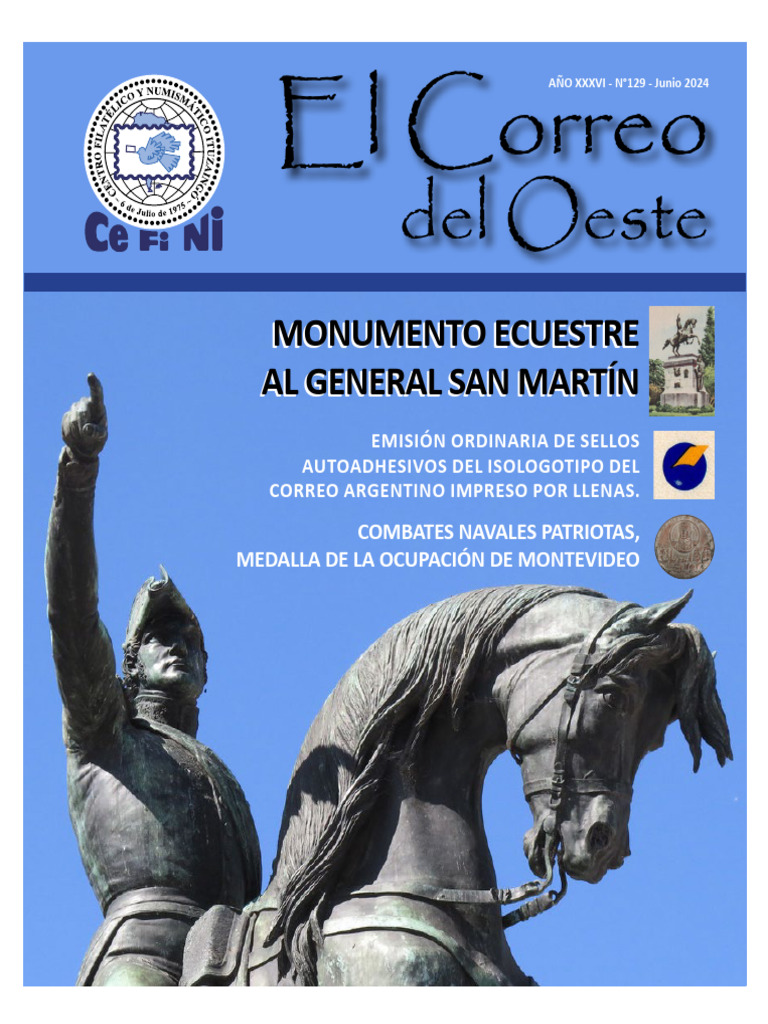 El Correo Del Oeste-Revista-Junio 2024 | PDF | Filatelia | Sello de correos