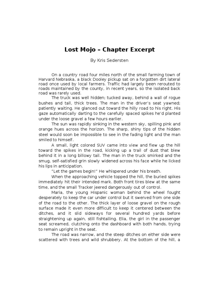 Lost Mojo - Chapter Excerpt | PDF | Tire | Motor Vehicle