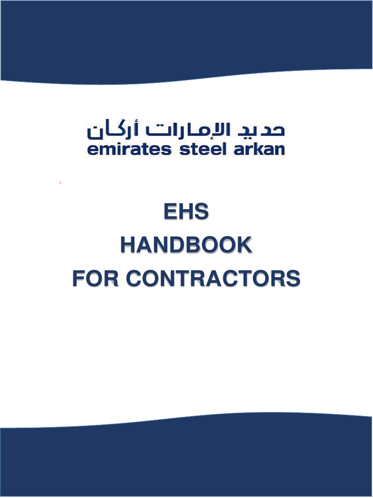 Contractor EHS Handbook - v1 | PDF | Fires | Firefighting