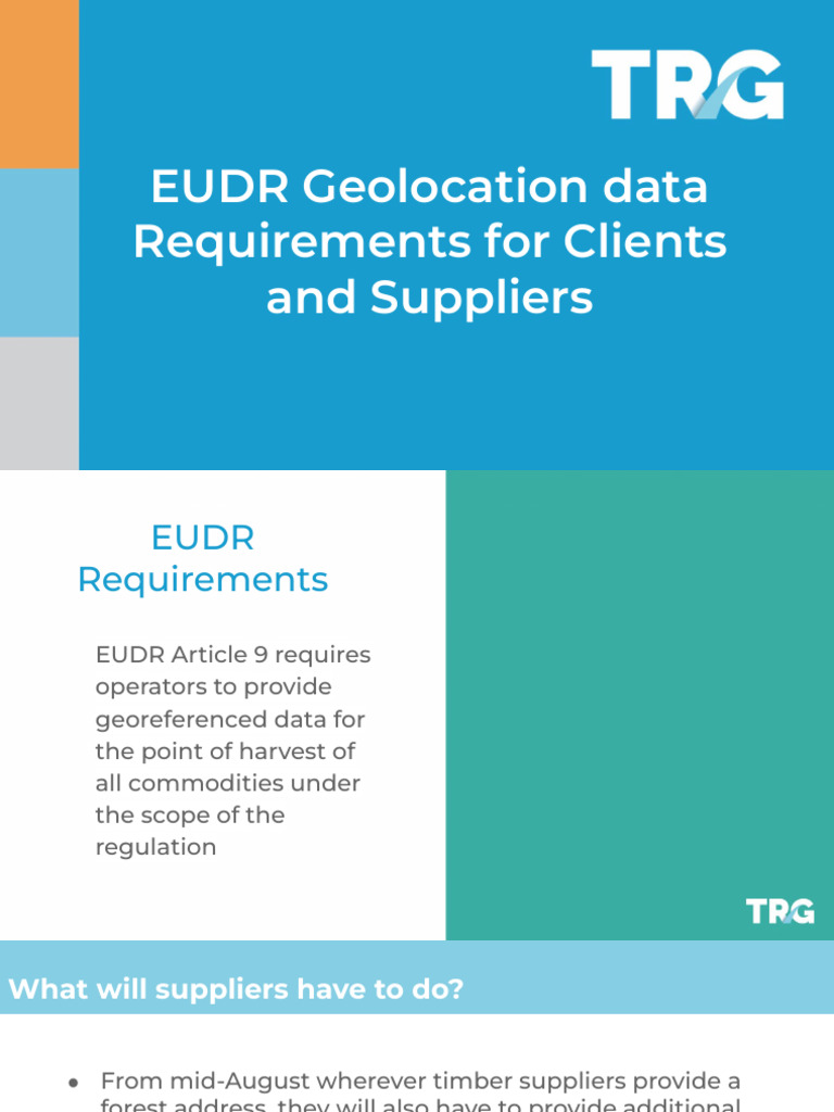 EUDR GIS Requirements Training | PDF | Geographic Information System ...
