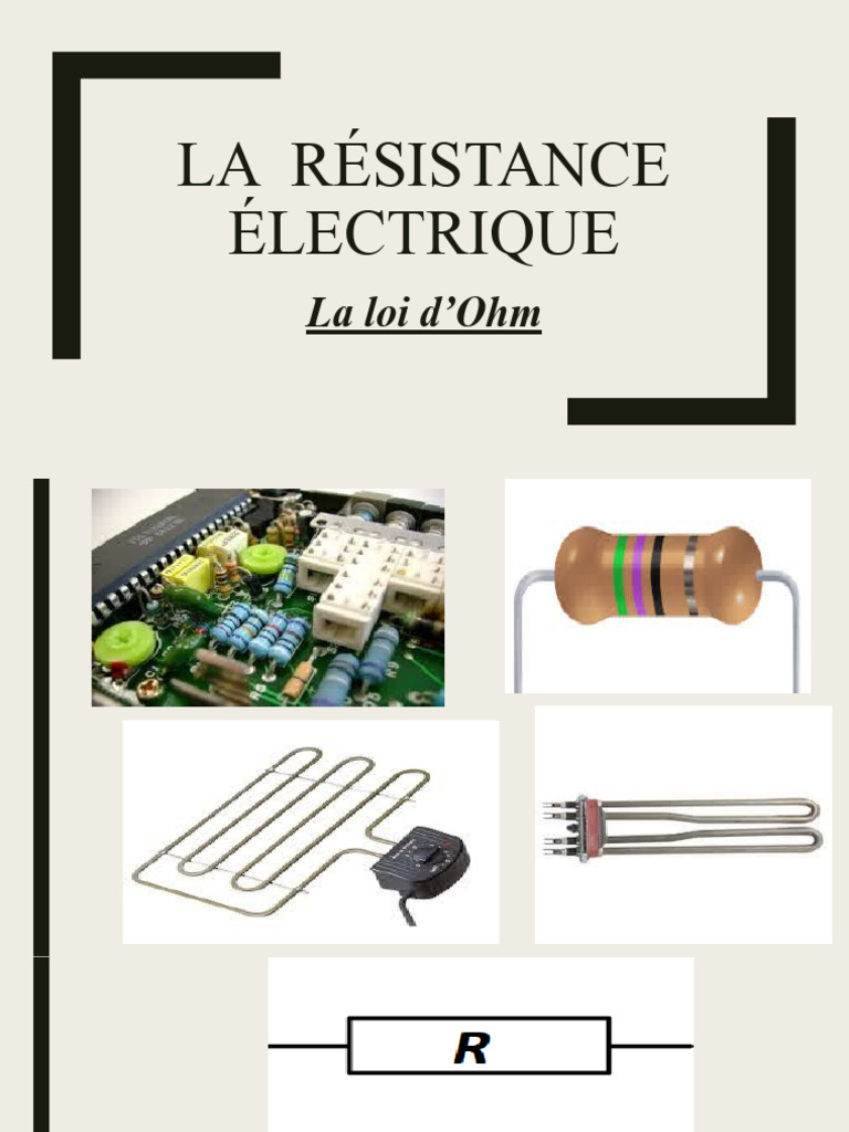 Afoutouh - 1715233469897 - La Résistance Électrique | PDF | Résistance ...