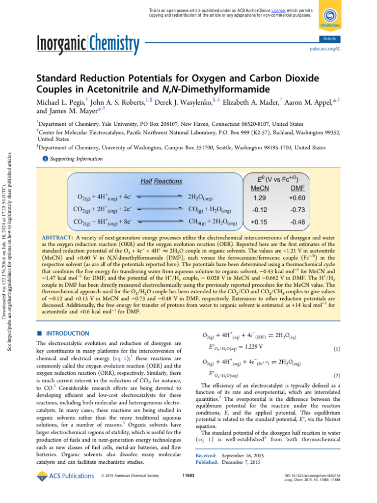 pegis-et-al-2015-standard-reduction-potentials-for-oxygen-and-carbon ...