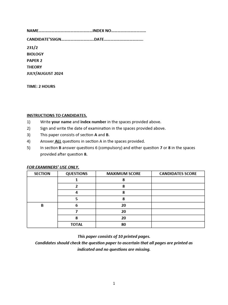 Biology Pp2 1 | PDF | Haemophilia | Gene
