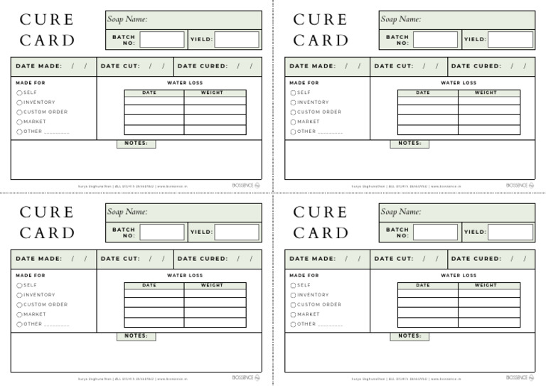 Cure Cards_Printable | PDF