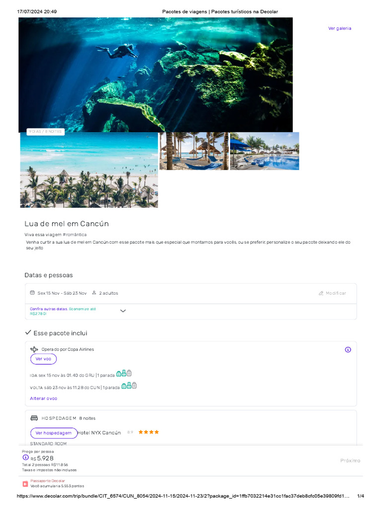 Pacotes de Viagens - Pacotes Turísticos Na Decolar | PDF