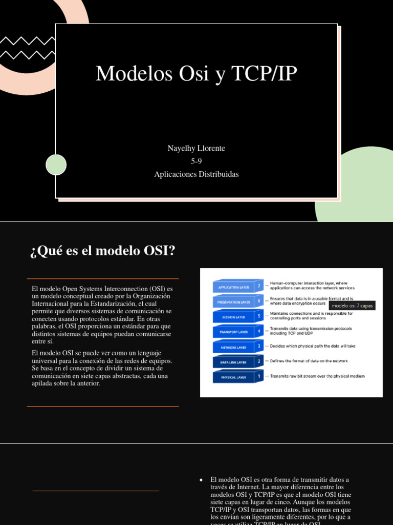 Modelos Osi y TCP | PDF | Modelo osi | Protocolos de internet