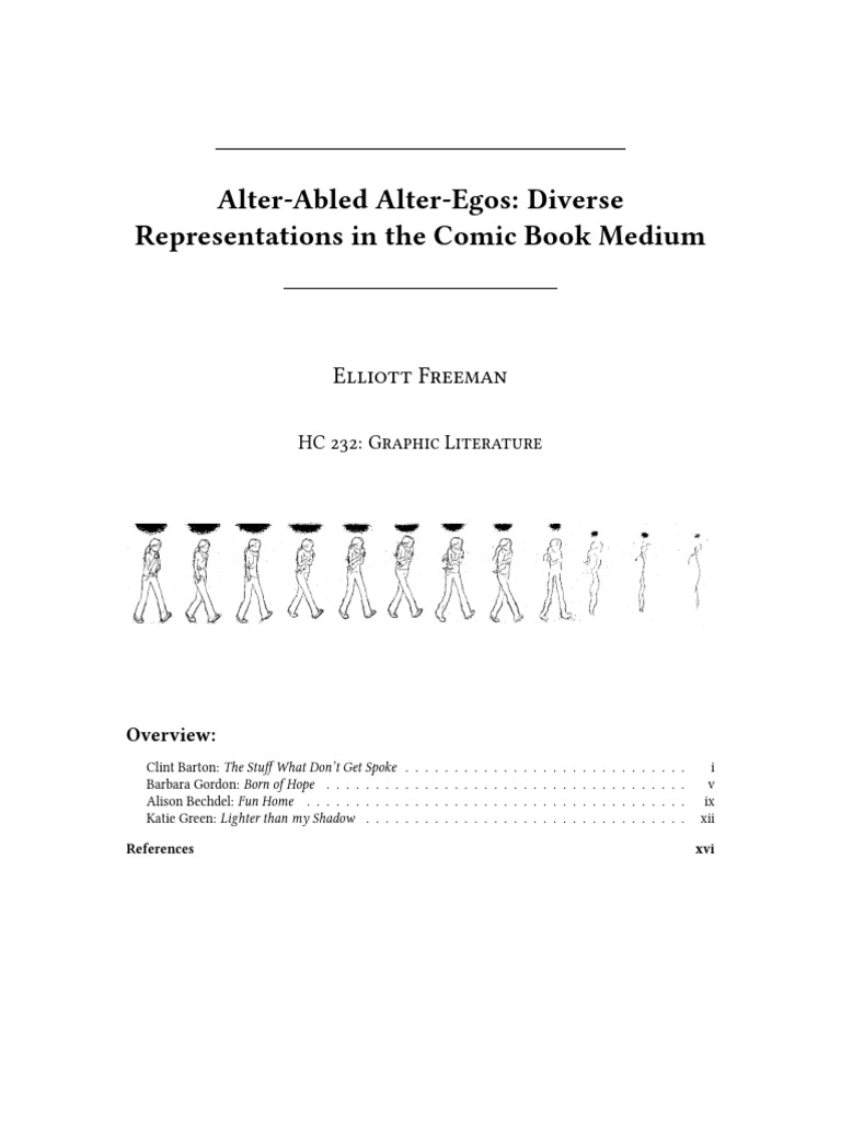 Alter-Abled Alter-Egos: Diverse Representations in The Comic Book ...