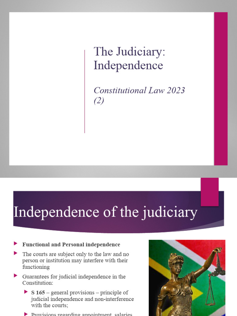 Judicial Independence | PDF | Constitutional Law | Political Law