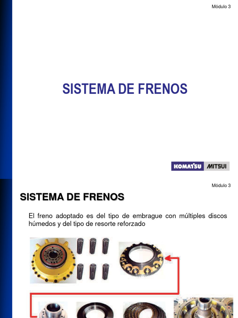 3.4 - Sistema de Frenos y Mando Final | PDF | Embrague | Engranaje