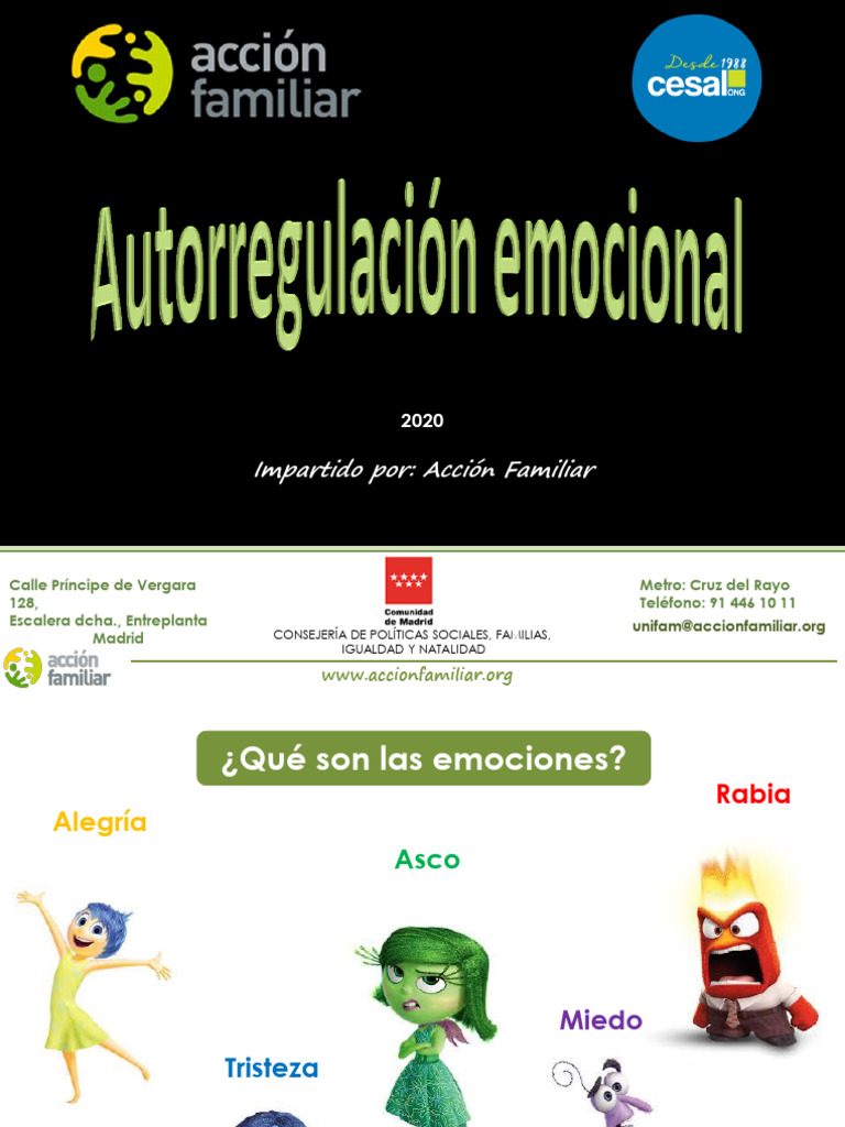 Autorregulación Emocional para Niños | PDF | Las emociones | Temor