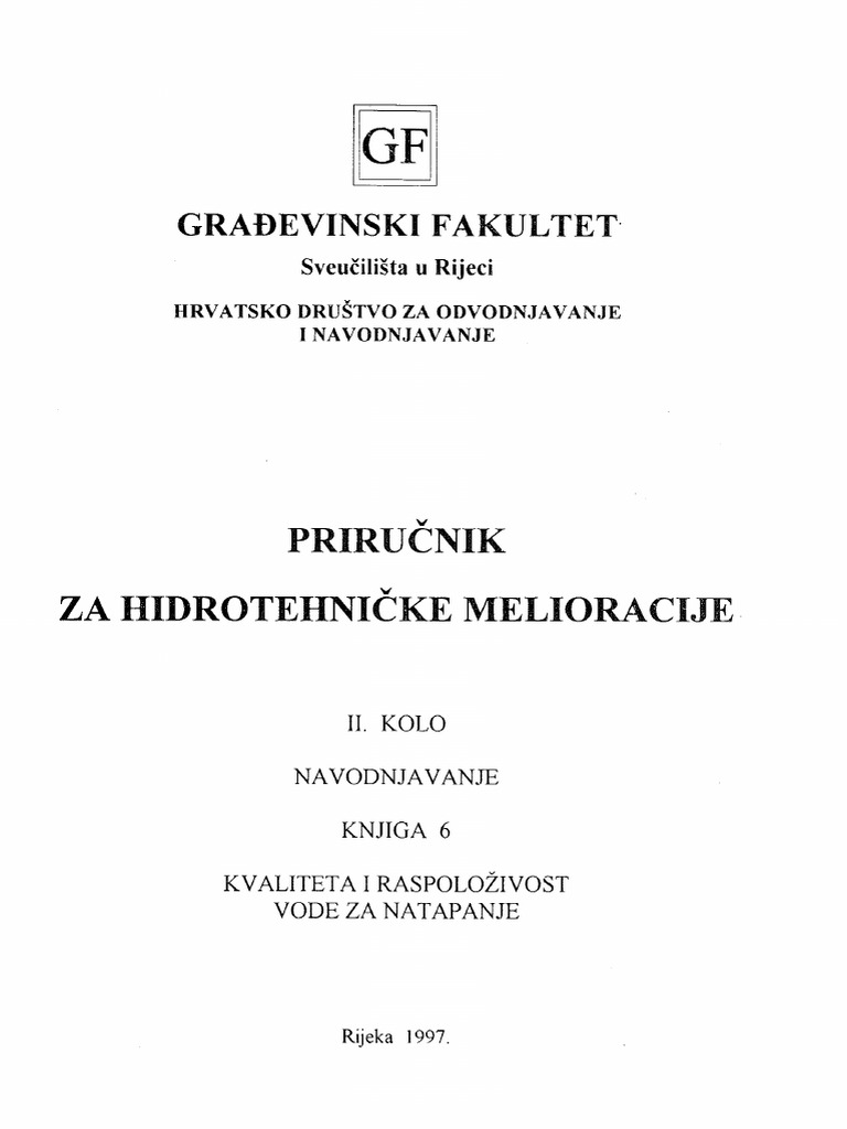 Navodnjavanje Kolo 2 Knjiga VI | PDF
