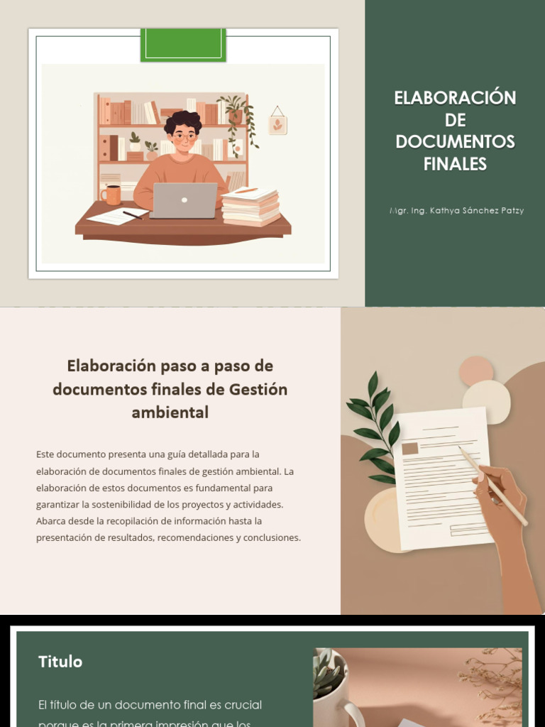 Elaboración de Documentos Finales | PDF | La contaminación del aire | Evaluación de impacto ...