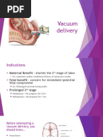 Vacuum Delivery (Kiwi) | PDF | Childbirth | Anatomical Terms Of Motion