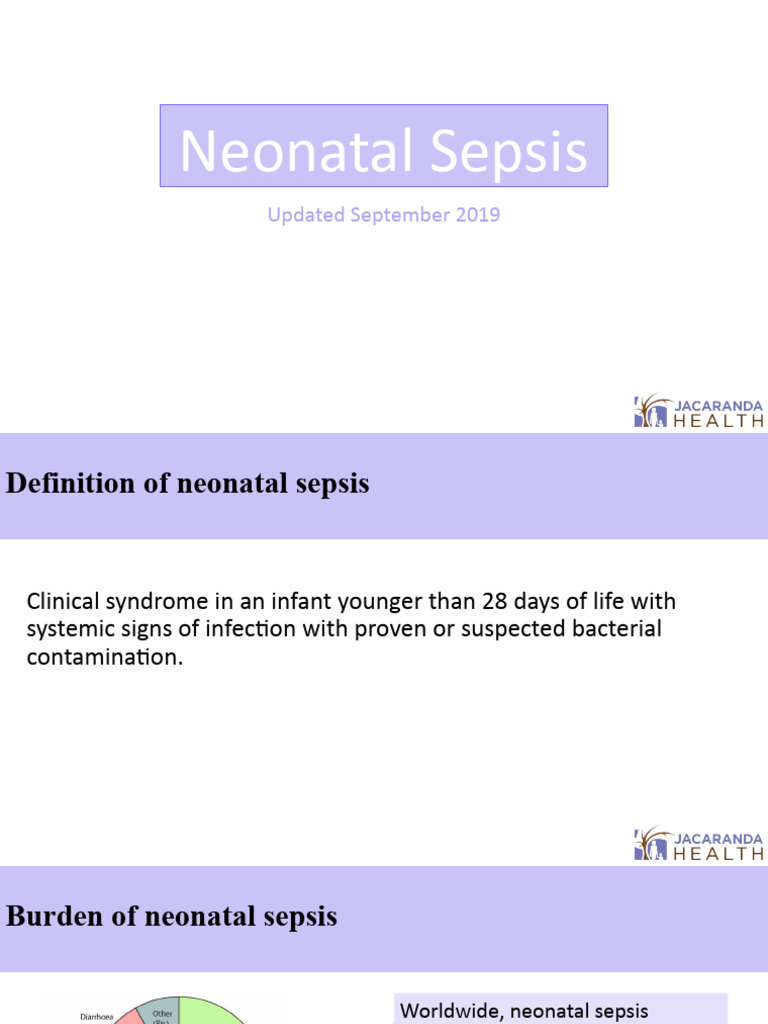 Neonatal Sepsis Powerpoint | PDF | Preterm Birth | Sepsis