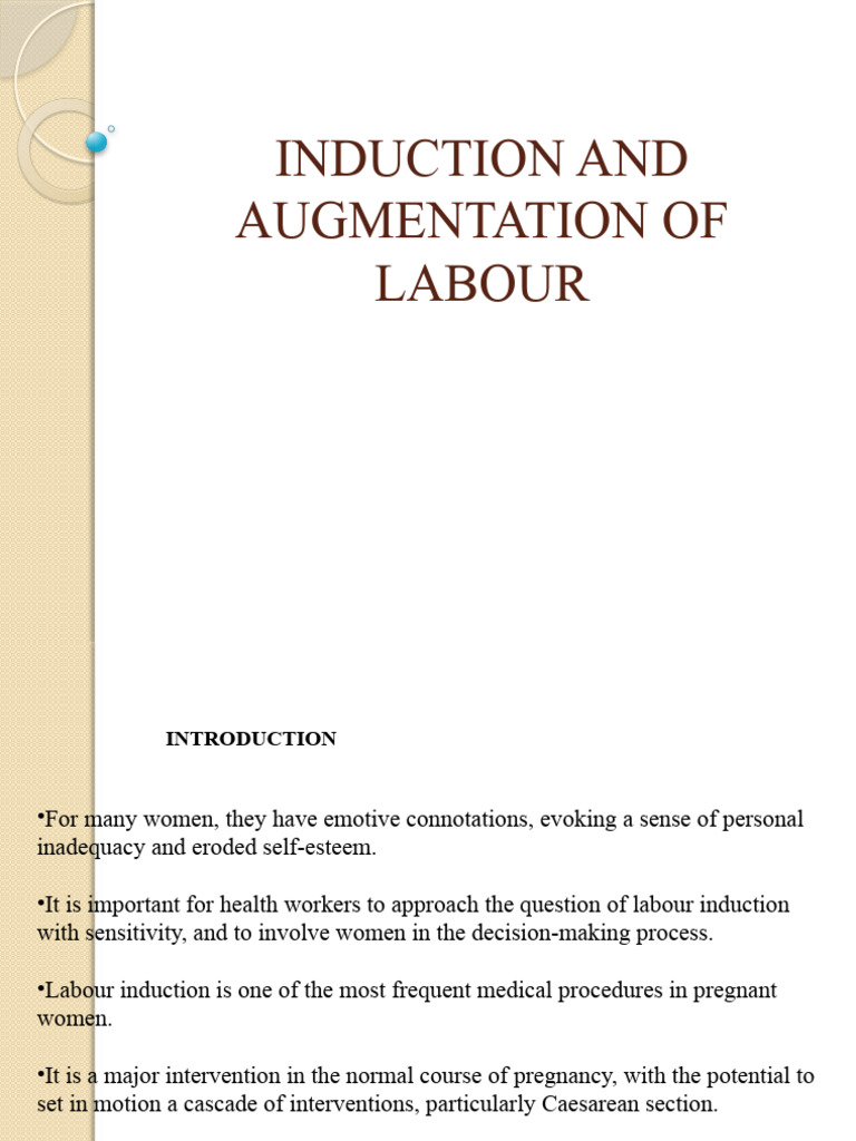 Induction of Labour | PDF | Childbirth | Clinical Medicine