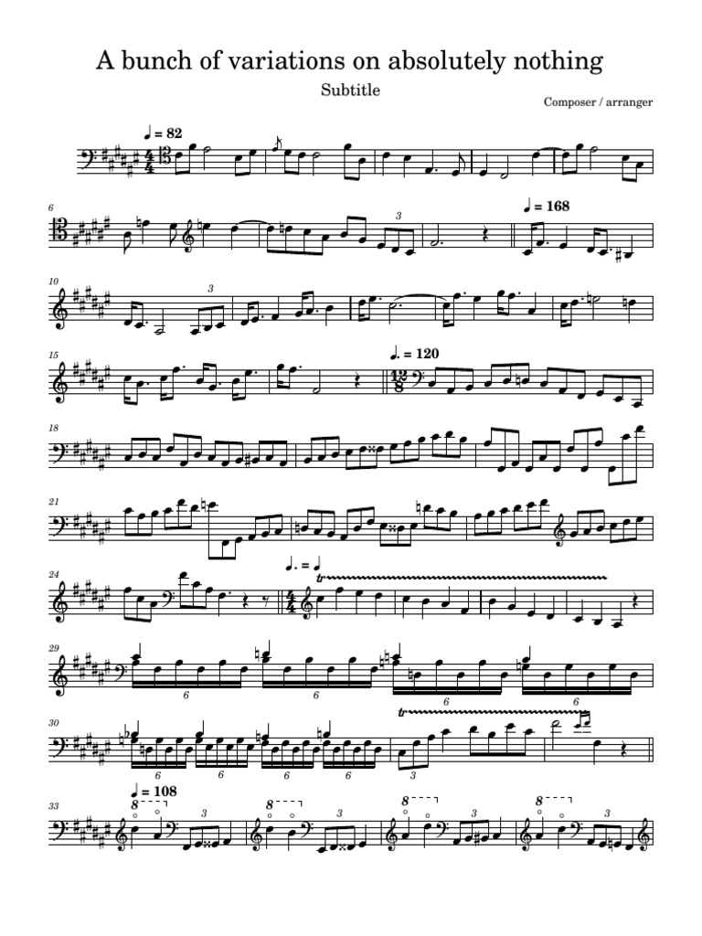 Composer Arranger Variations Guide | PDF