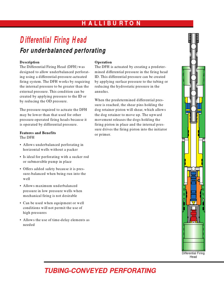 Differential Firing Head: For Underbalanced Perforating | PDF ...