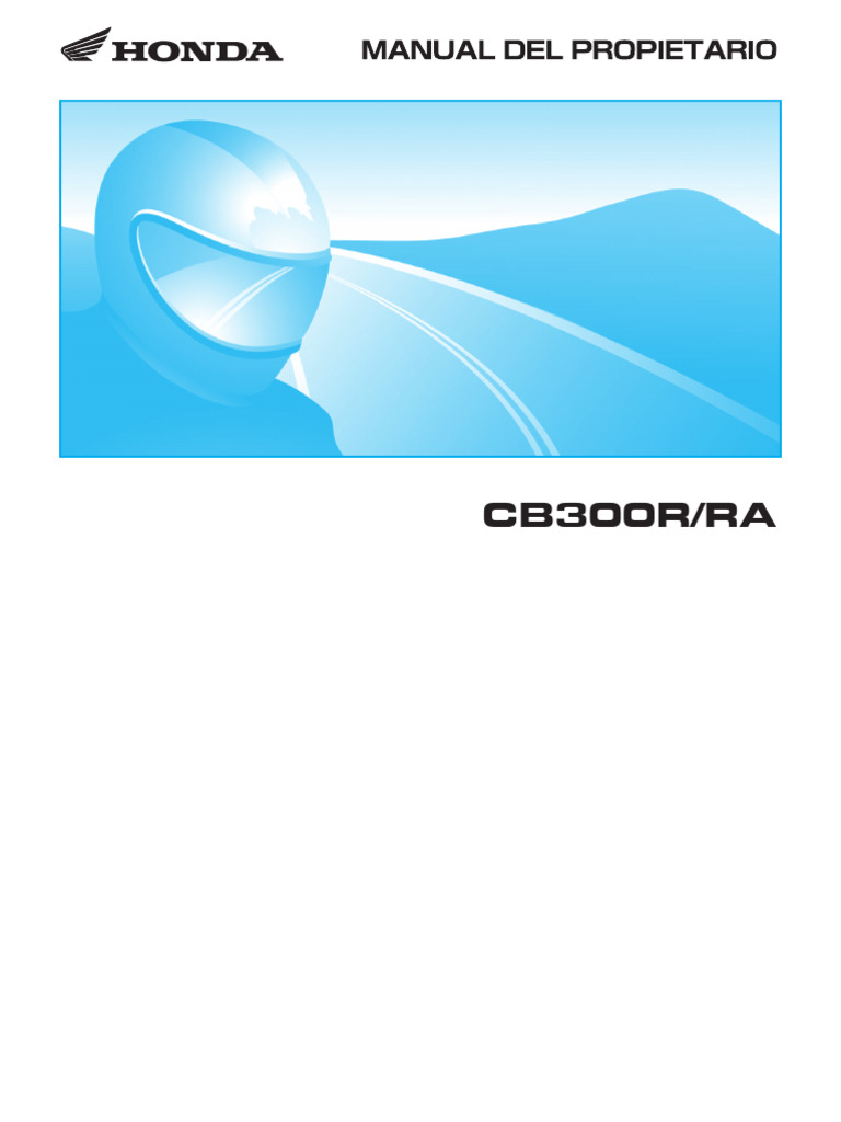 Manual CBF300N 2019 | PDF | Sistema de freno antibloqueo | Motocicleta