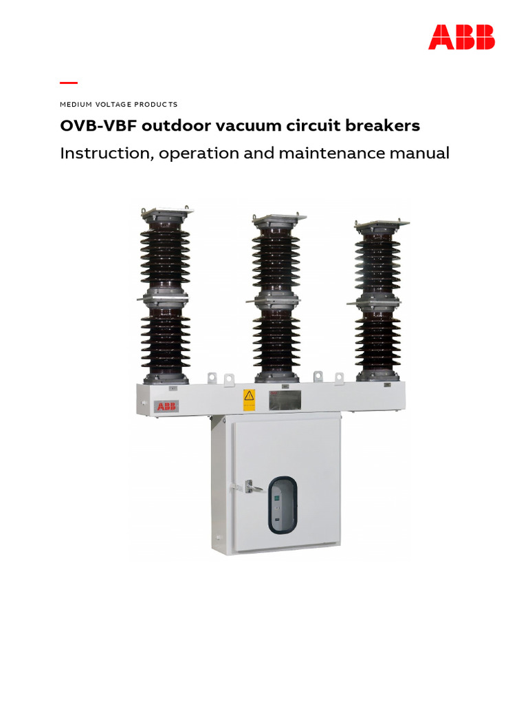 OVB-VBF Outdoor Vacuum Circuit Breakers | PDF | Switch | Insulator ...