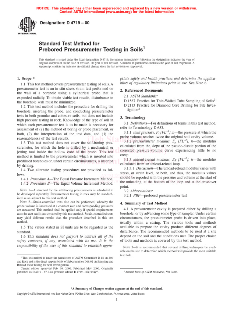 Astm D4719 00 | PDF | Pressure | Pressure Measurement