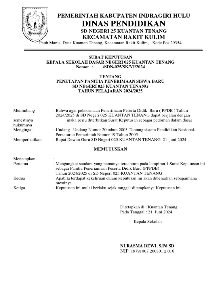 SK PPDB 2024 | PDF