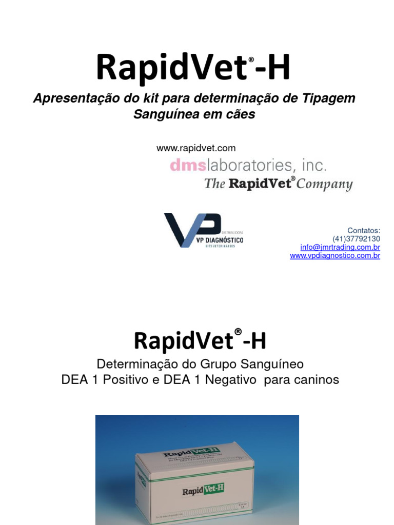 Rapidvet H Canino Tecnica | PDF