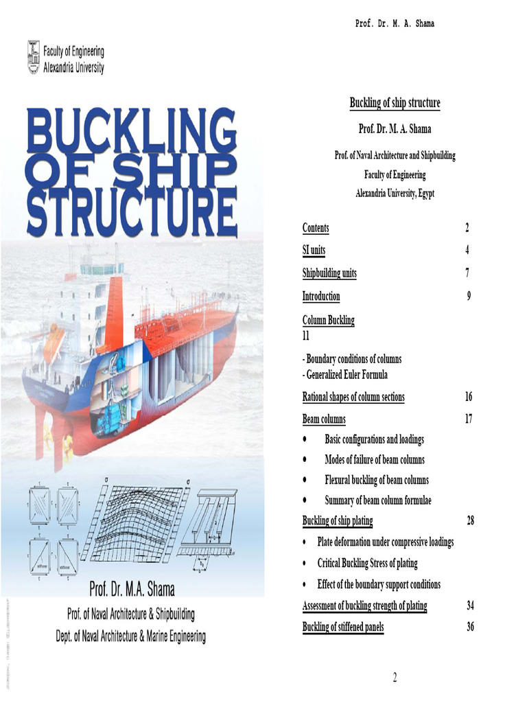 Ship Structure Buckling Analysis | PDF | Buckling | Deformation ...