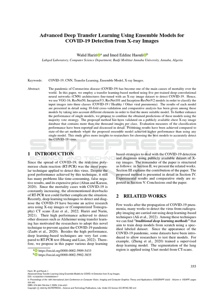 Advanced Deep Transfer Learning Using Ensemble Models For COVID-19 ...