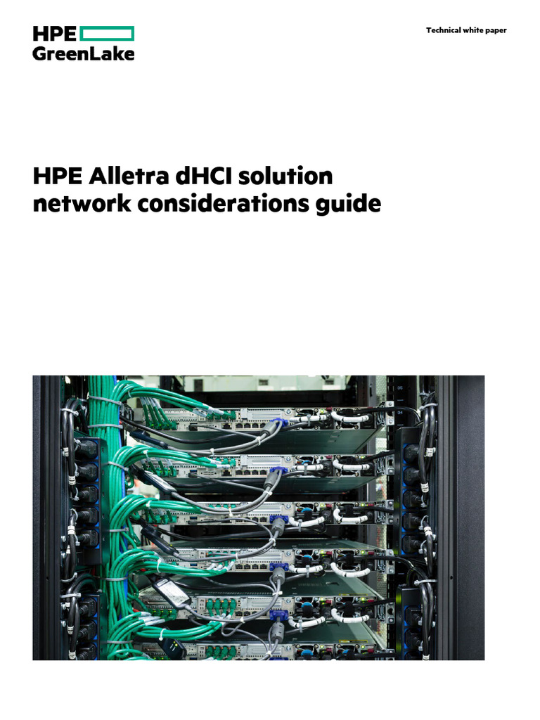 HPE Alletra dHCI Solution Network Considerations Guide-A00114771enw ...