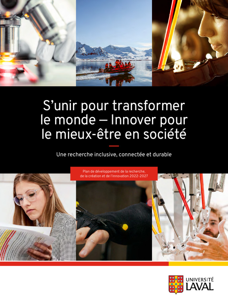 Plan de recherche ULaval 2022-2027 | PDF | Développement durable | Science