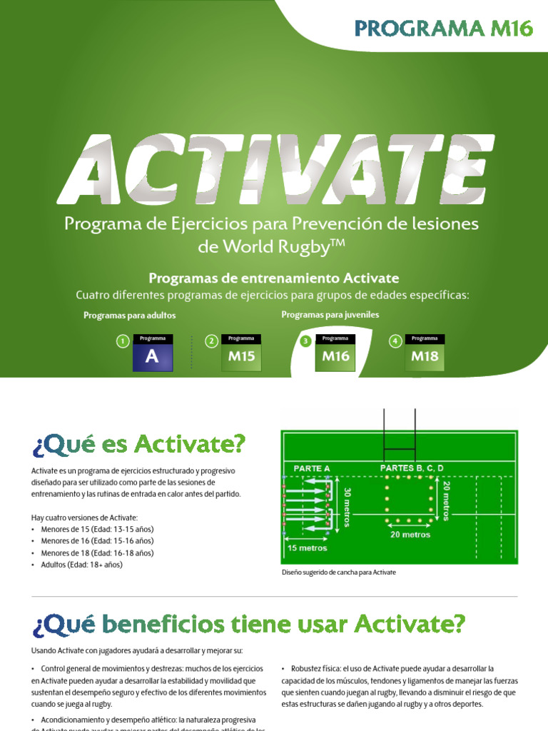 Activate - Menores 16 | PDF | Corriendo | Rodilla
