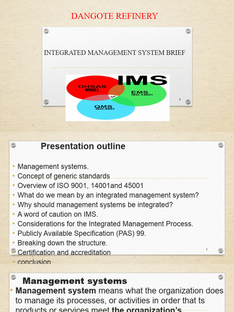 Integrated Management Systems Overview | PDF | Iso 9000 | Quality ...