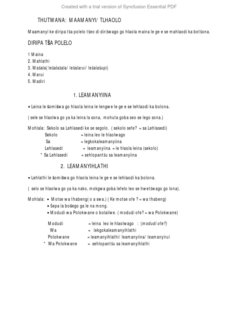 MAAMANYI | PDF | Seni & Disiplin Bahasa